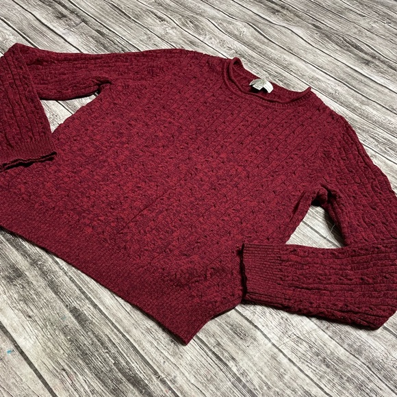 Studio Works | Sweaters | Womens Petite Large Studio Works Maroon Red ...